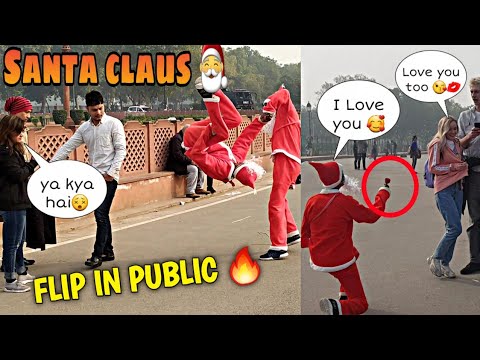 Santa claus || Flip in public 🎅 - YouTube