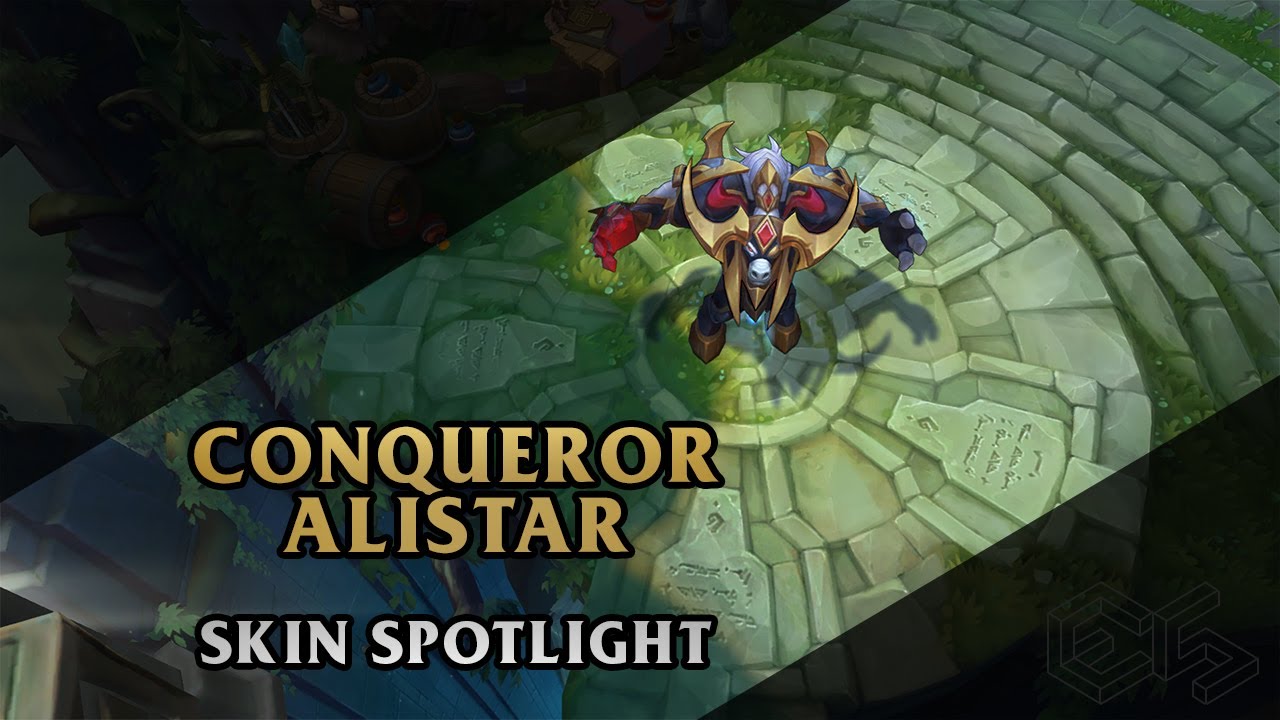 Conqueror Alistar League of Legends Skin Spotlight - YouTube