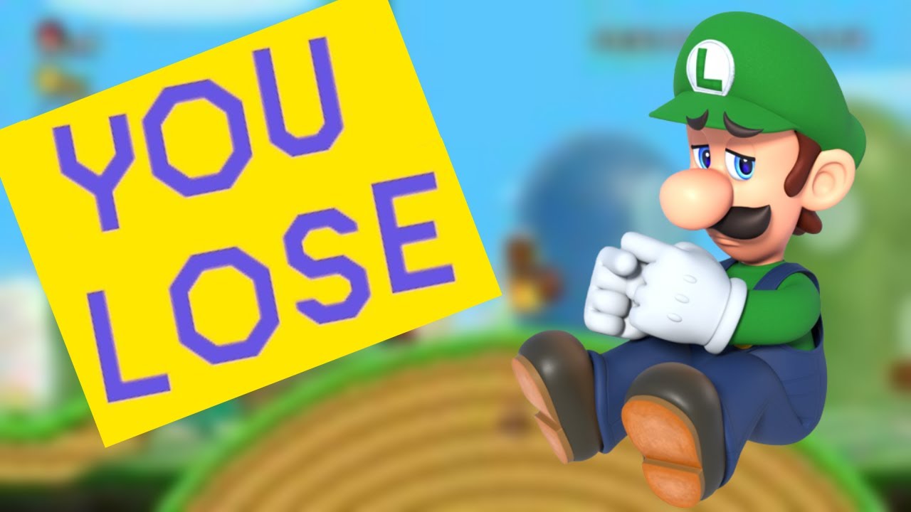 If I lose as Luigi, the video ends || Super Mario Maker 2 Challenges ...