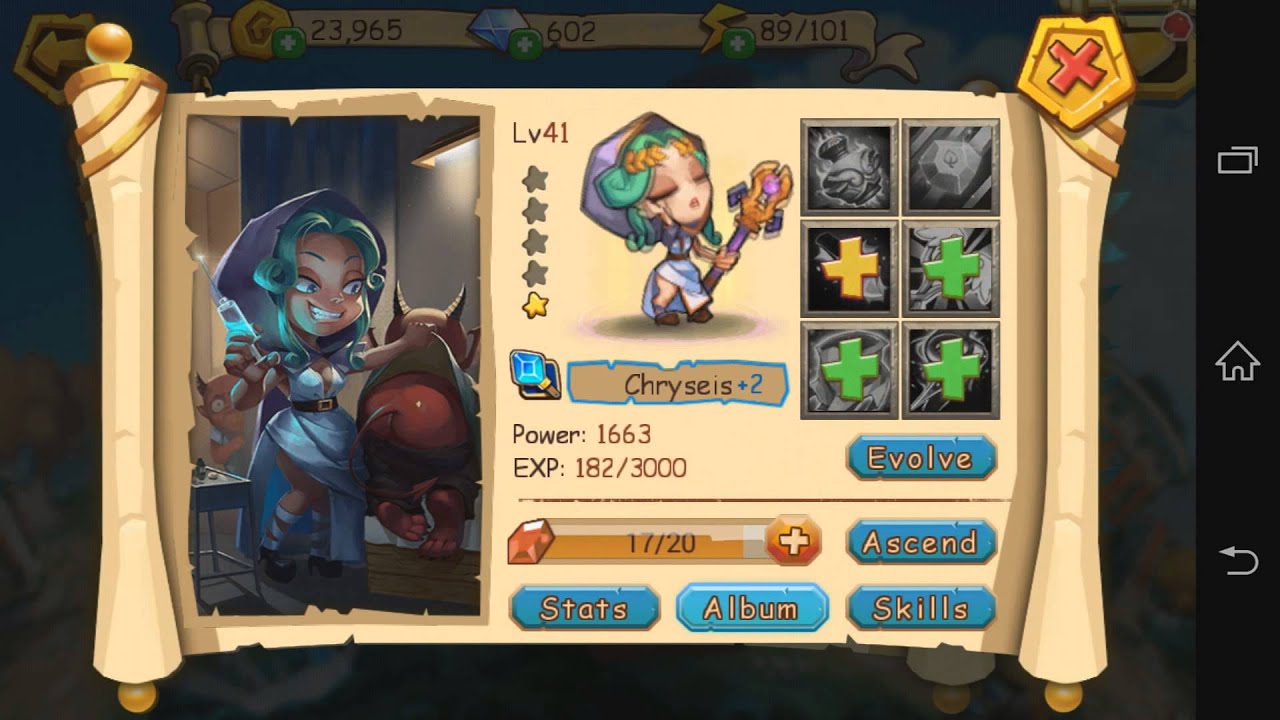 Gods Rush (Android) - Evolving Hades and Chryseis to BLUE +2 ...