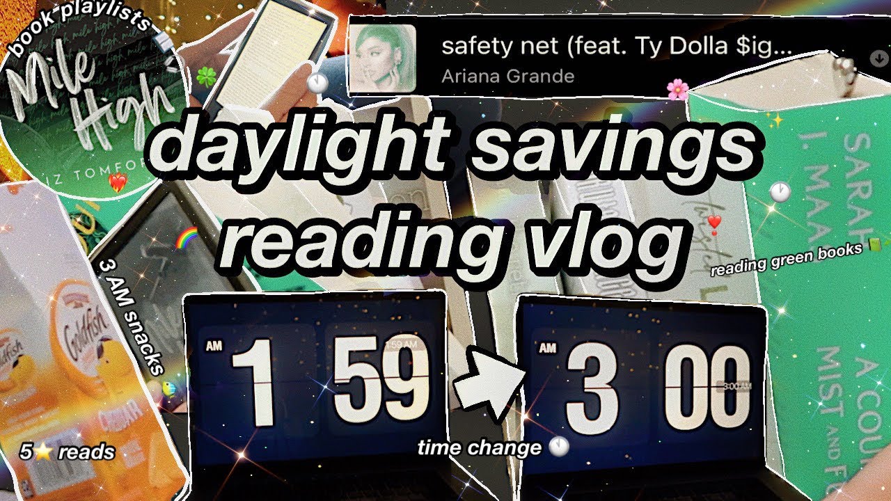 🌱 Spring Daylight Savings Reading Vlog 2023 ⏰ • reading Mile High by ...
