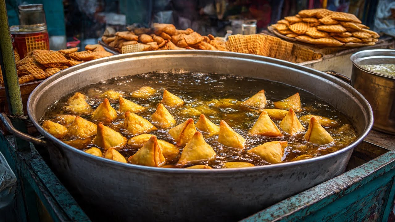 Crispy Crunchy Hot Waffer Samosa Afghanistan Street Food.#کابل - YouTube