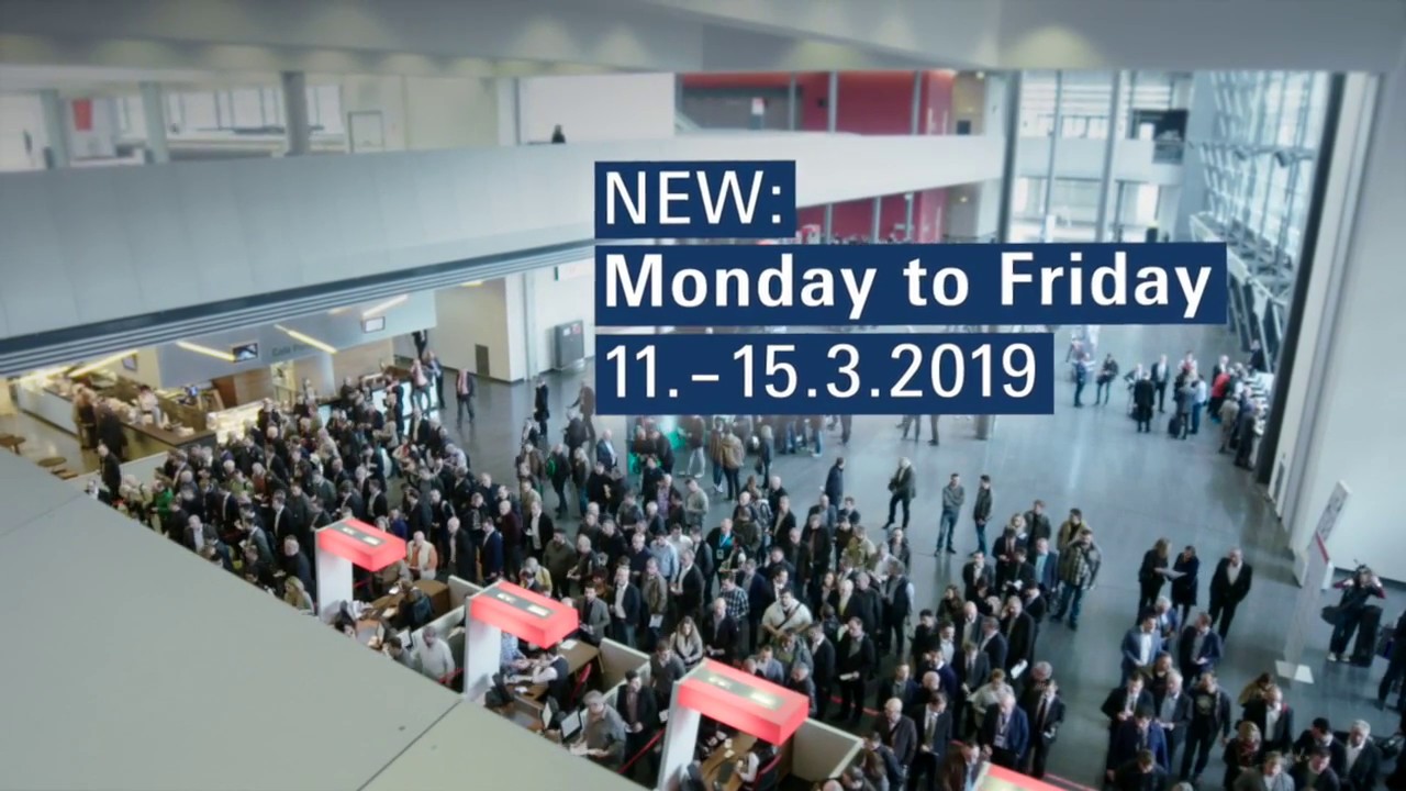 ISH 2019 with new sequence of days and new exhibition hall - YouTube