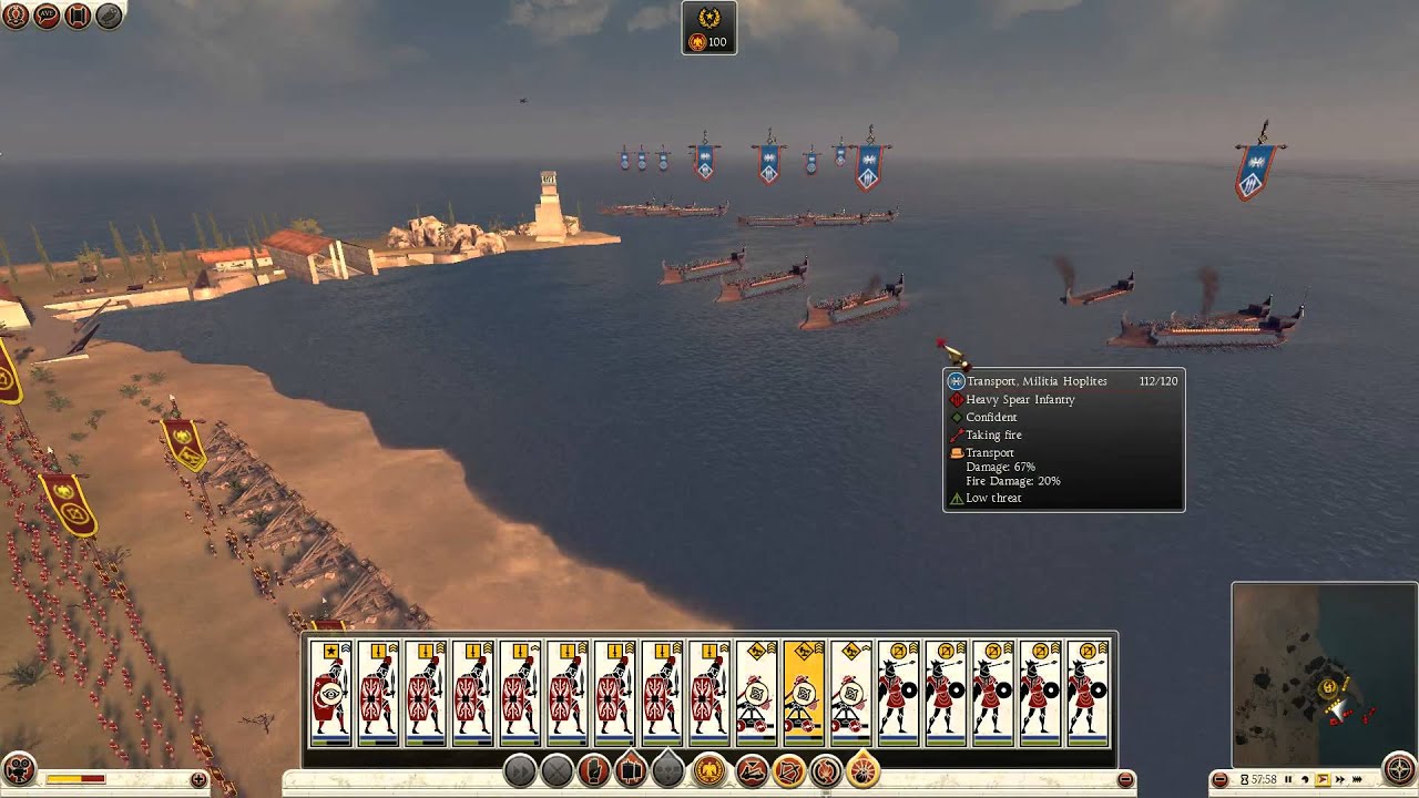 Total war: Rome II, defending Syracuse from a naval invasion! - YouTube