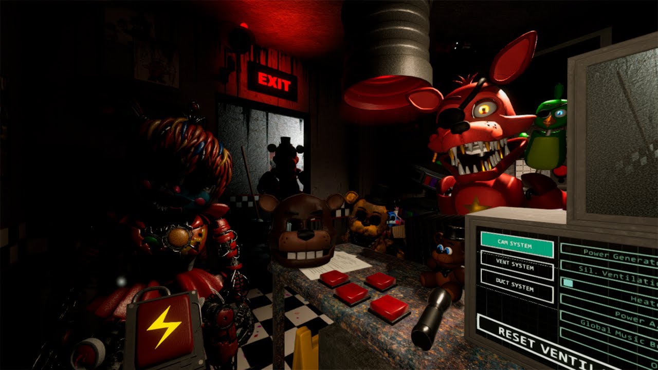 Una noche y 50 Animatrónicas - Ultimate Custom Night VR - YouTube