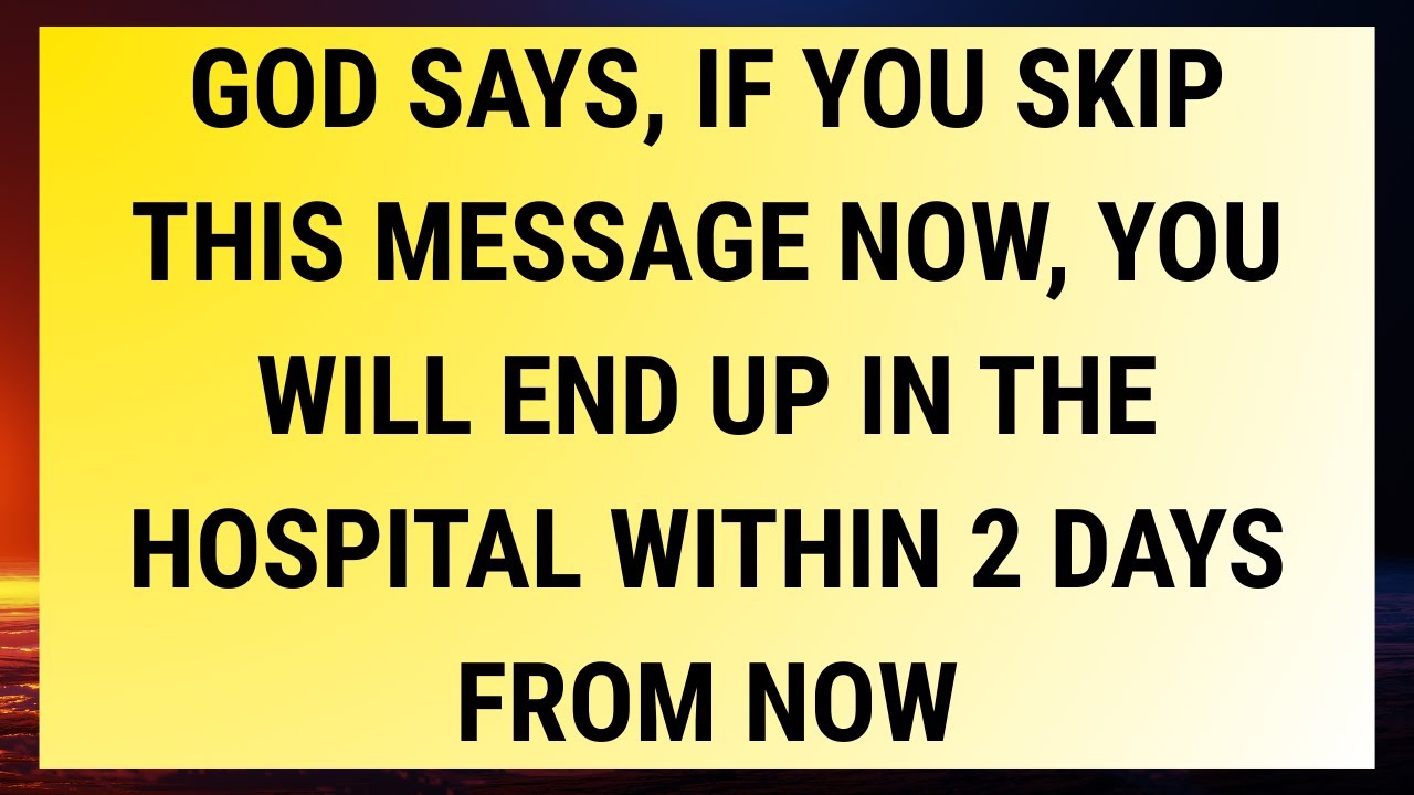 🧾God says, If you skip this message now, You will end up in the ...