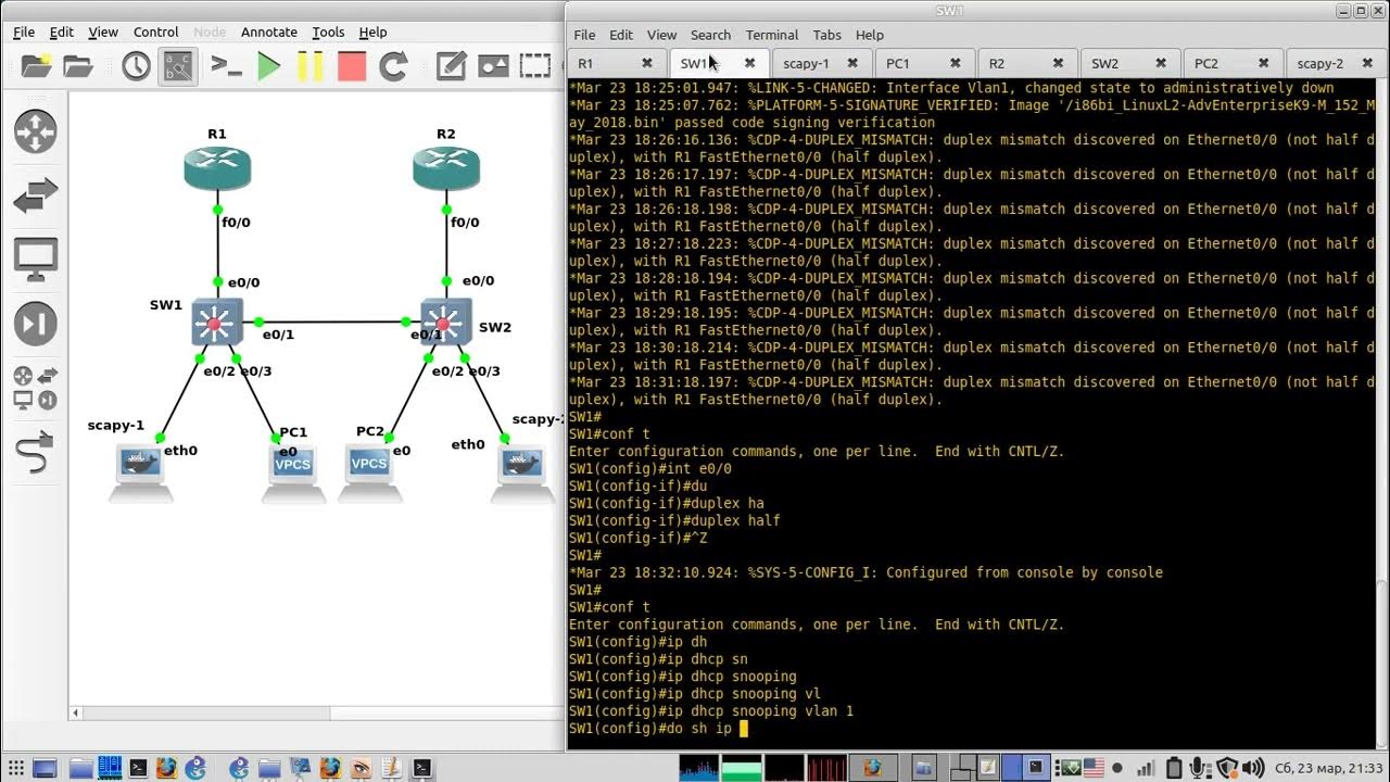 Lab_06_5_Rogue DHCP server attack and DHCP snooping (and a bit about ...
