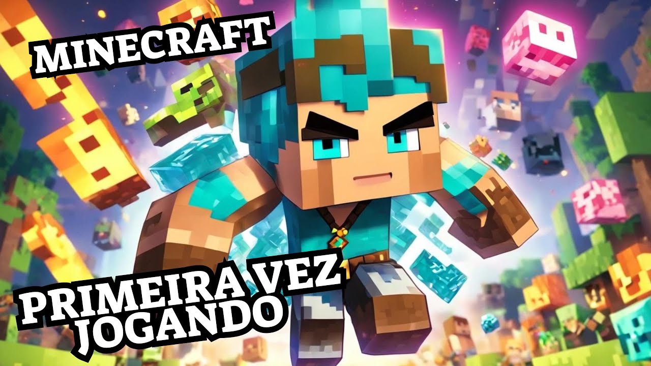 MINHA PRIMEIRA VEZ JOGANDO Minecraft EM 2024 - YouTube