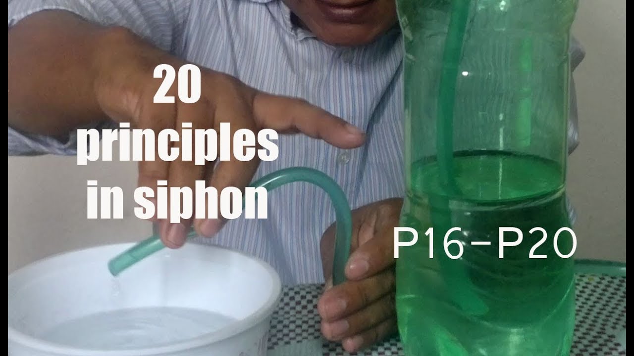 Water flow principles in siphon method P:16-20 - YouTube