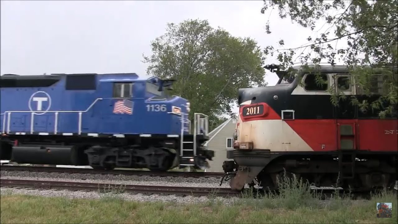 [HD] Cape Cod Central and MBTA CapeFlyer on Cape Cod with FL9 - Spring ...