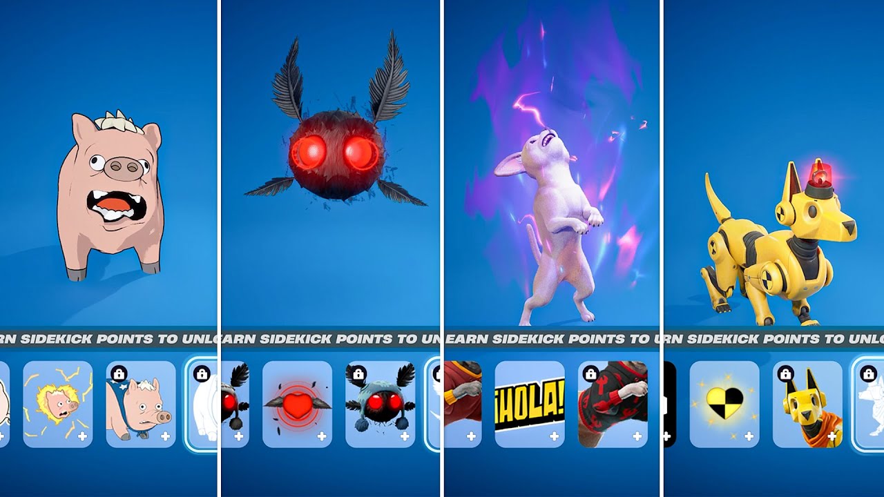 All New Sidekicks/Pets Showcase! Fortnite - YouTube