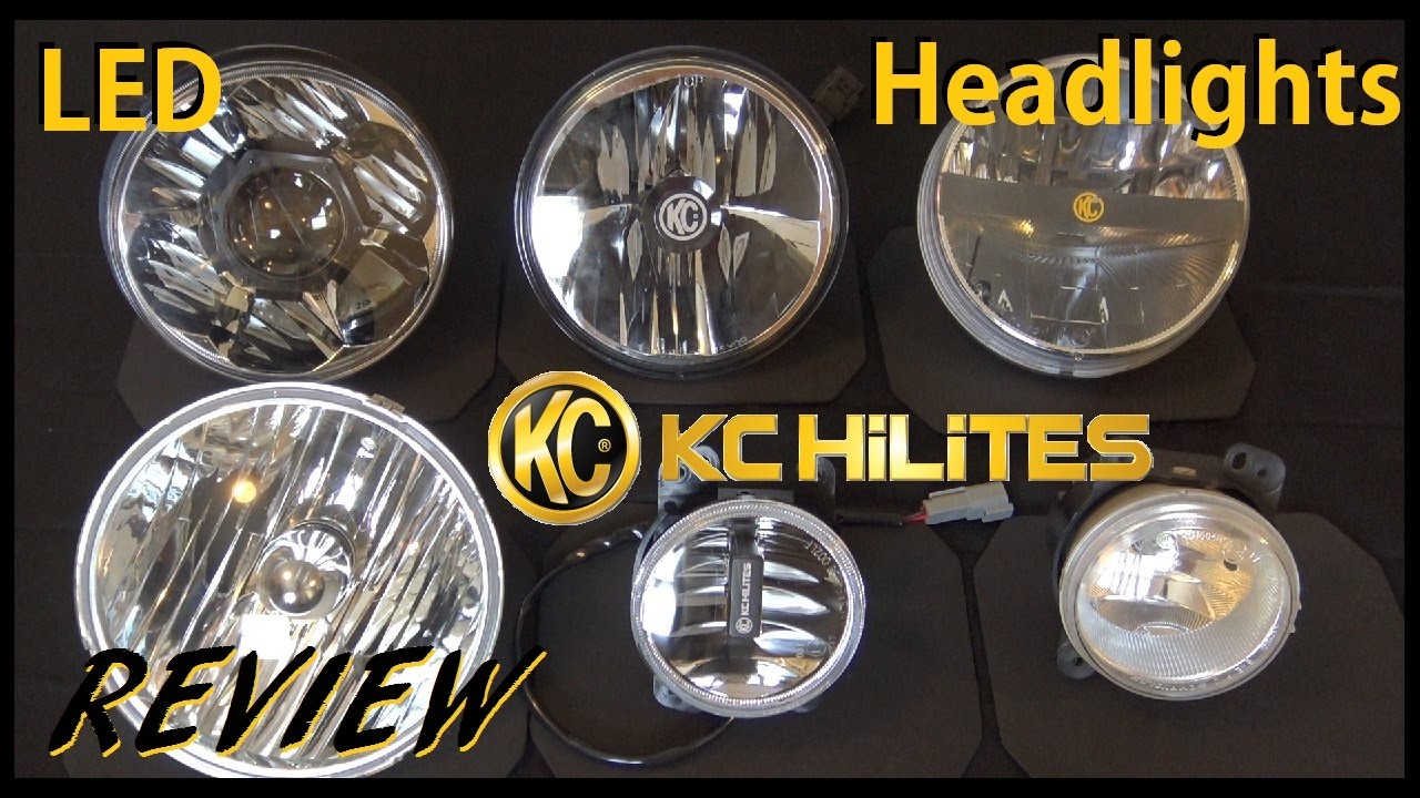 KC HiLites Jeep LED Headlight Testing & Review - YouTube
