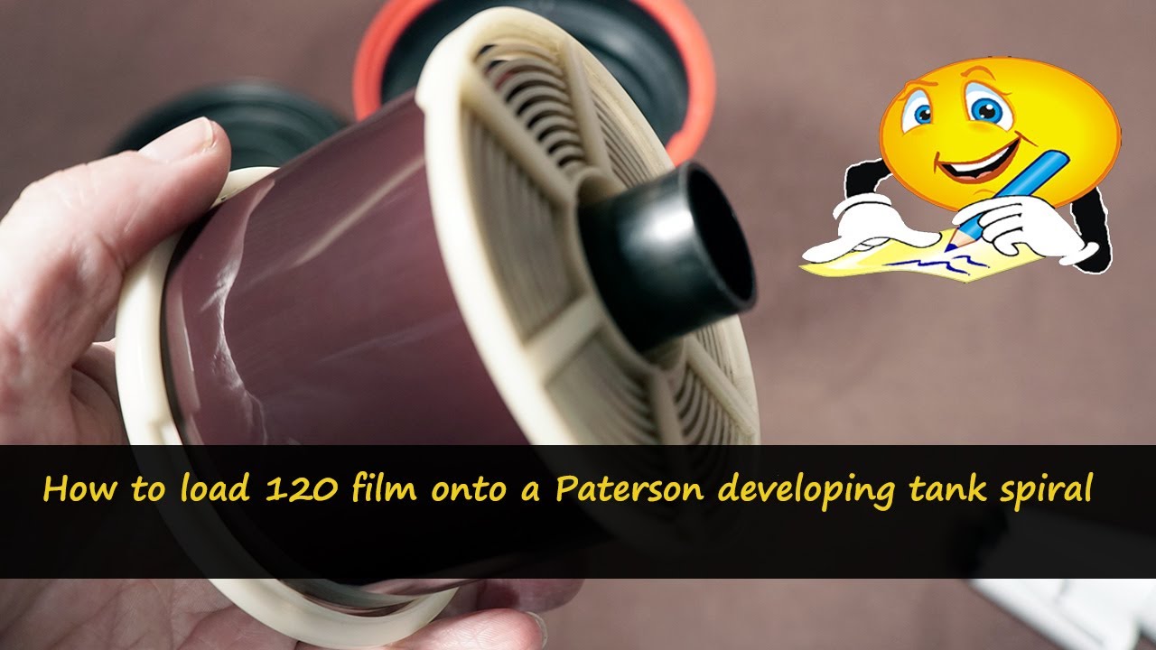 How to EASILY load 120 film onto a Paterson developing tank spiral ...