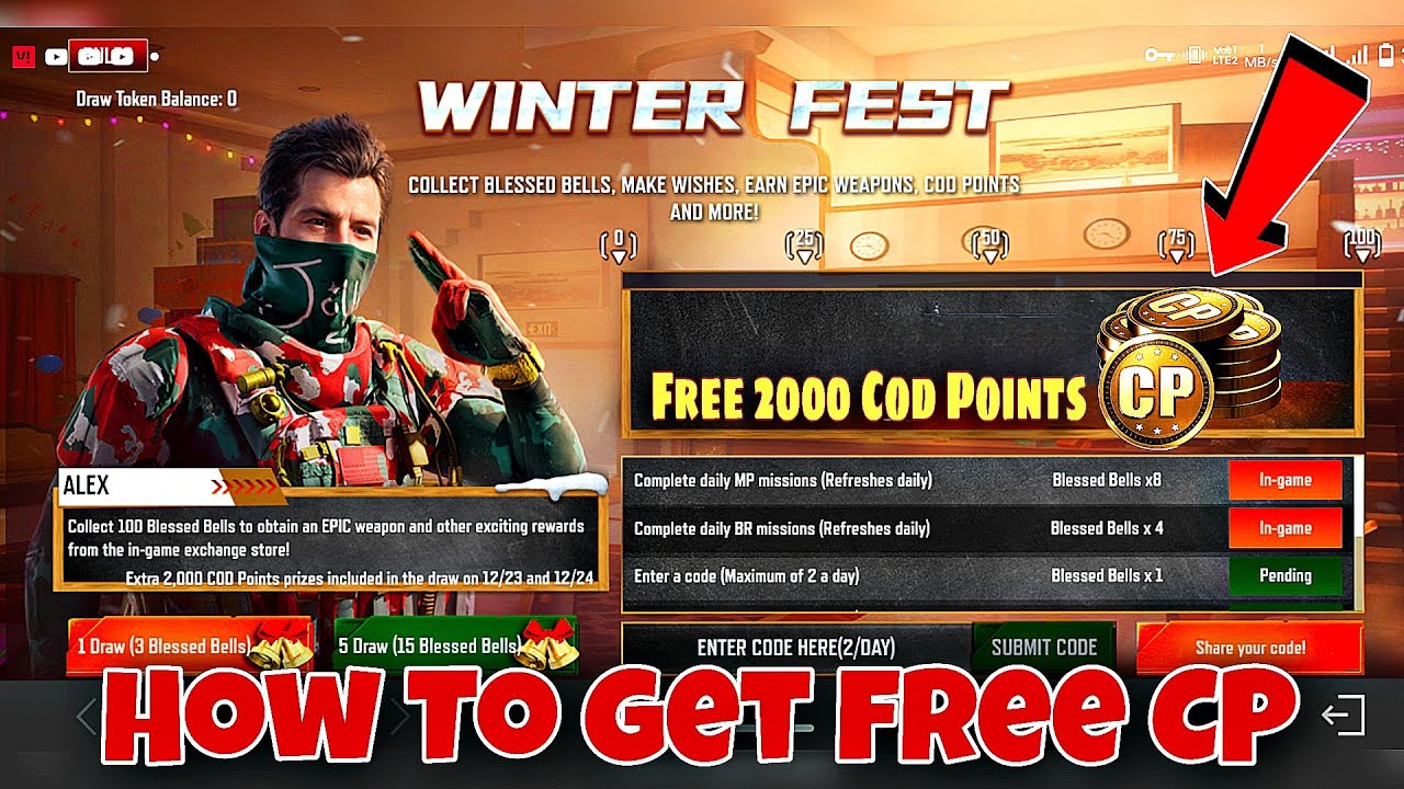 *NEW* codm winter fest event 2023 | how to get free cp in codm season ...