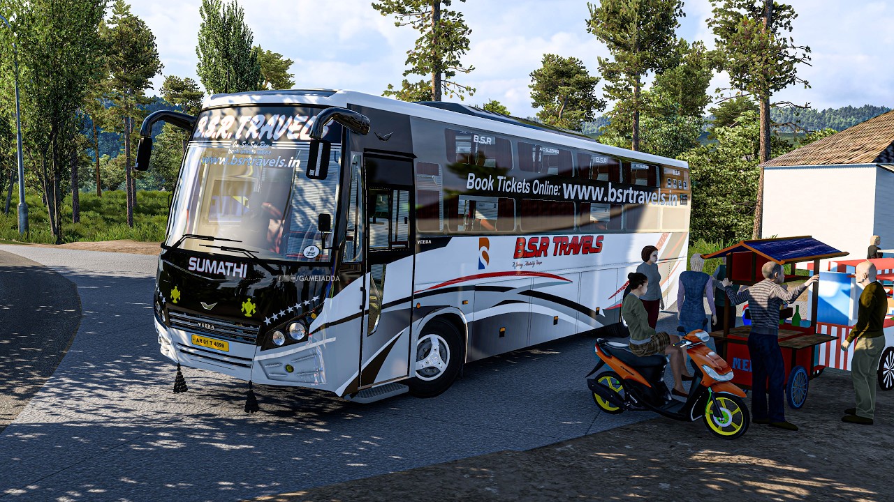 BSR TRAVELS VEERA V7 SLEEPER BUS | ETS2 INDIAN BUS MOD | EURO TRUCK ...