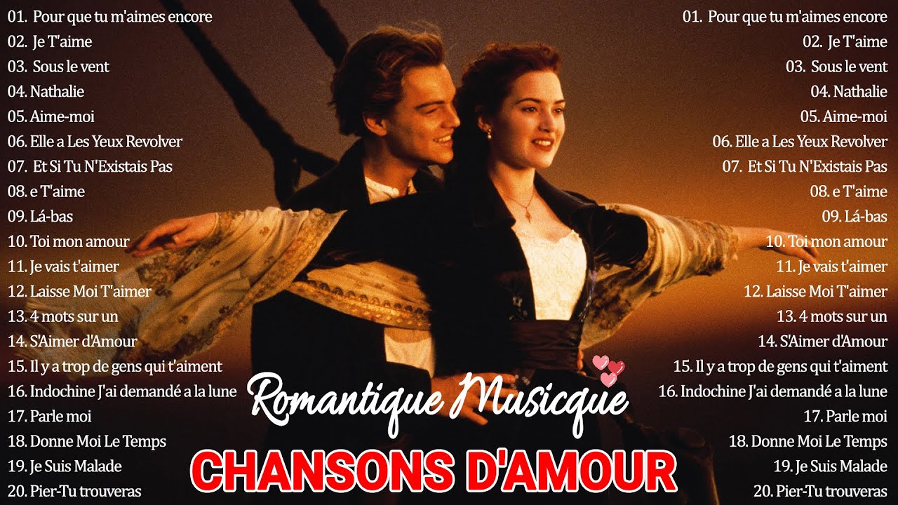 Romantique Chansons D'amour 💖 Compilation Musique Romantique Connue ...