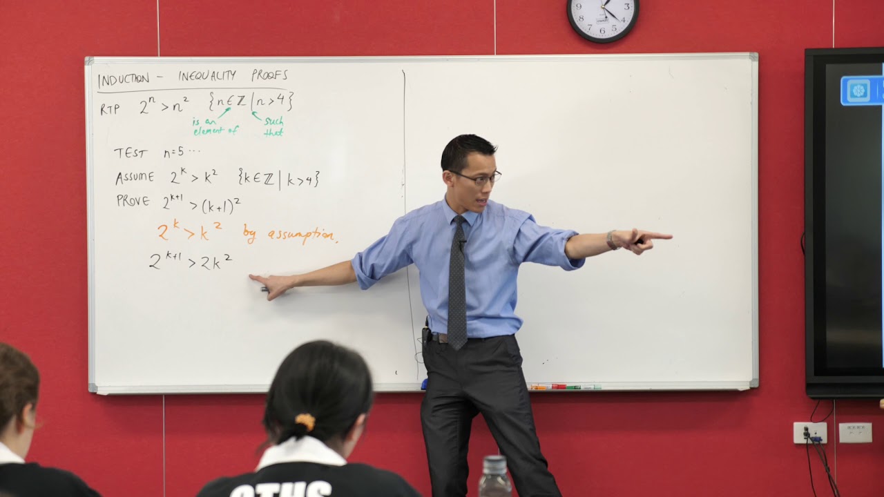 Induction Inequality Proofs (4 of 4: Beginning with the assumption ...