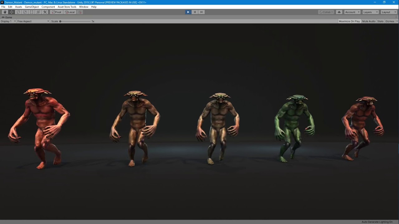 Demon mutant unity preview - YouTube