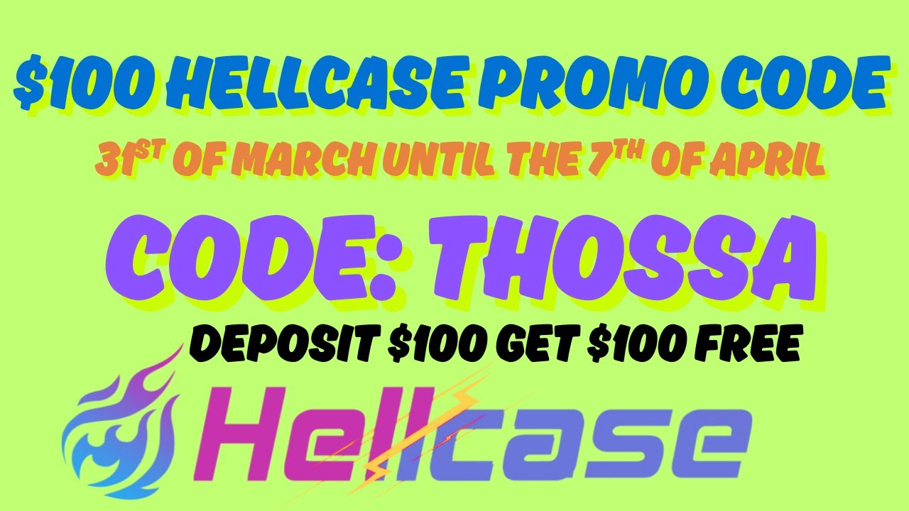 HELLCASE PROMO CODE 2025! HELLCASE PROMO CODE! HELLCASE $100 GIVEAWAY! HELLCASE BONUS SKINS ...
