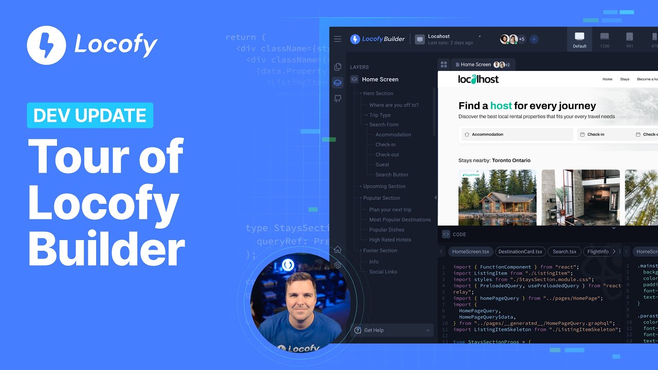 Dev Update - Tour of Locofy Builder - YouTube