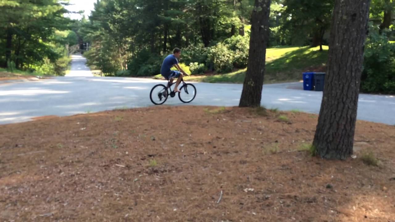 How to do front flip on bike - YouTube