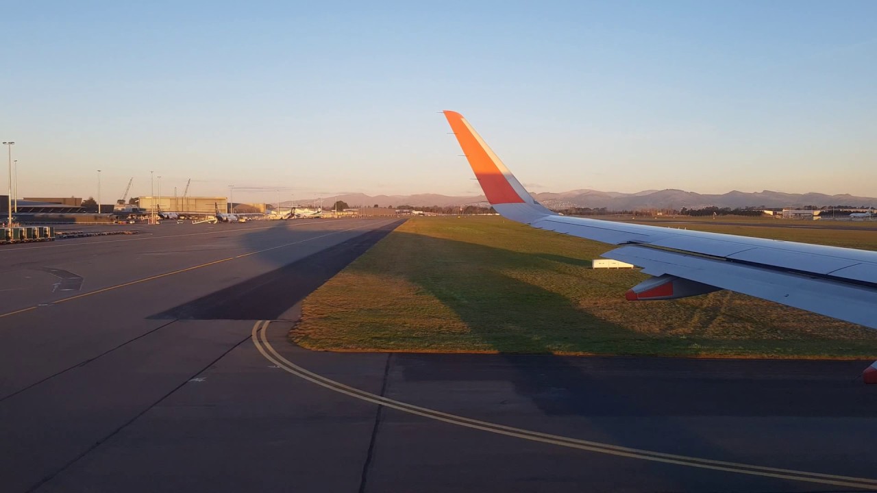 JQ290 Jetstar A320 Sunset Takeoff from Christchurch - YouTube