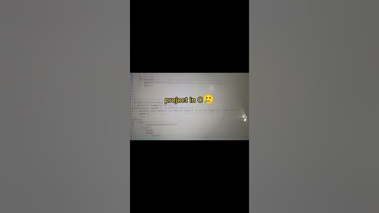 project in C programming - YouTube