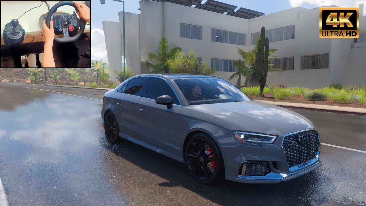 Audi RS3 | Forza Horizon 5 | Logitech g29 gameplay - YouTube