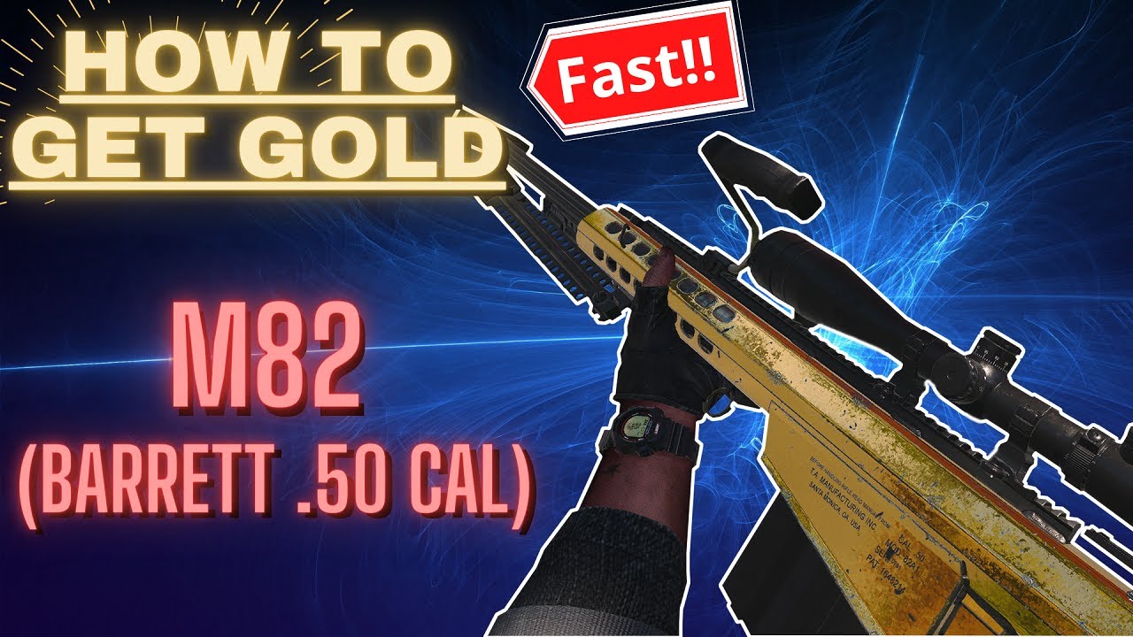 THE FASTEST WAY to get the M82 Sniper GOLD in Black Ops Cold War (+Best ...