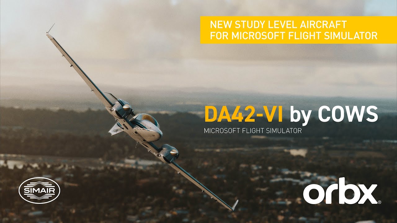 New study level aircraft DA-42 VI by COWS |Cinematic showcase|Microsoft Flight simulator 2020 ...