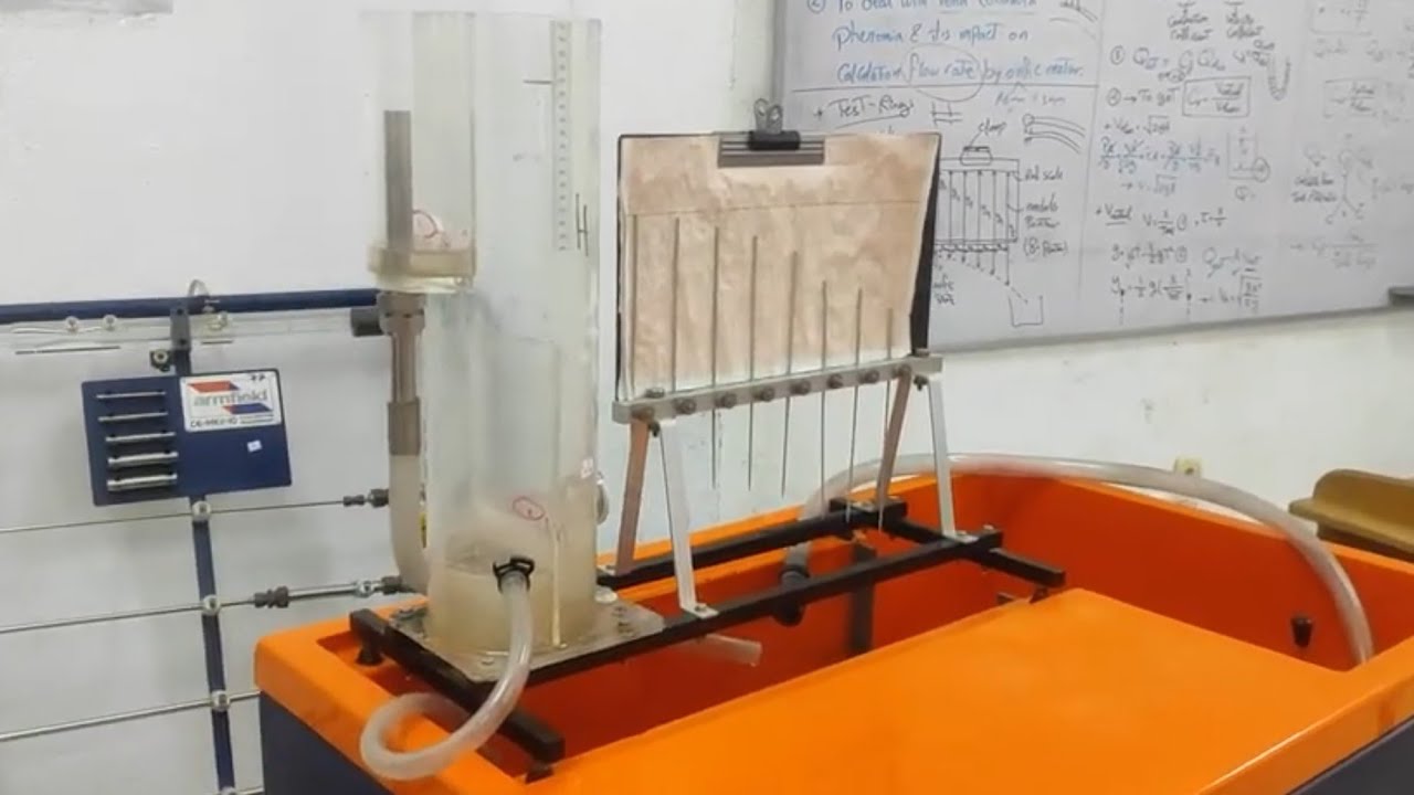 Thermo_fluid lab (A) Orifice and free jet - YouTube