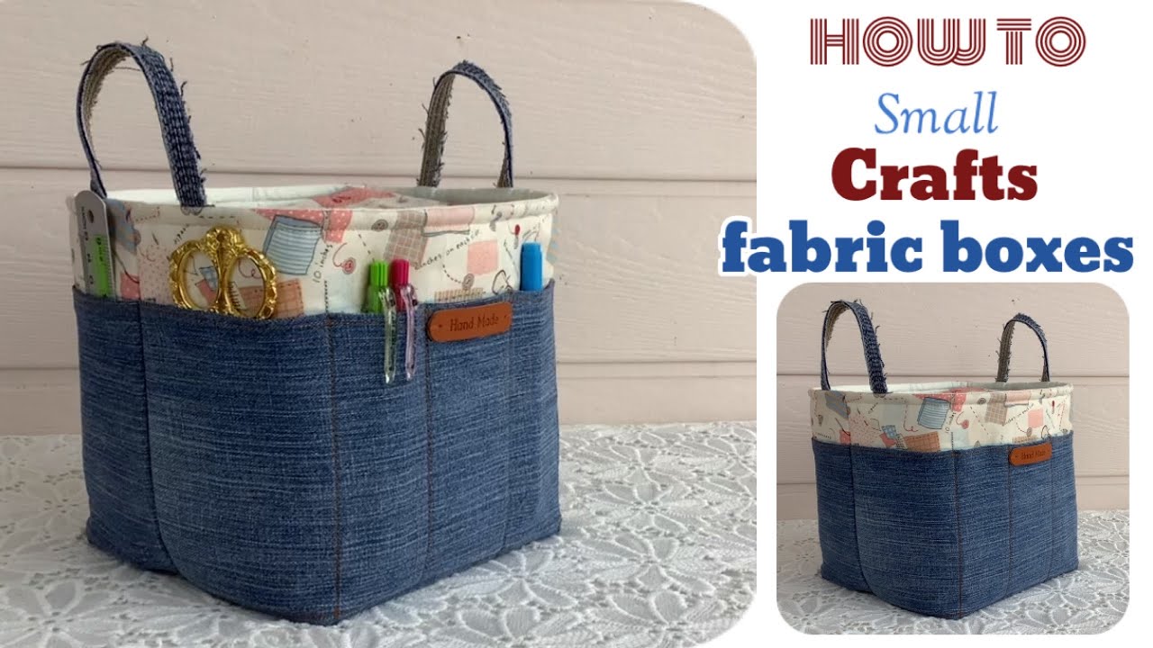 how to sew a small crafts fabric boxes tutorial. sewing ideas a small ...