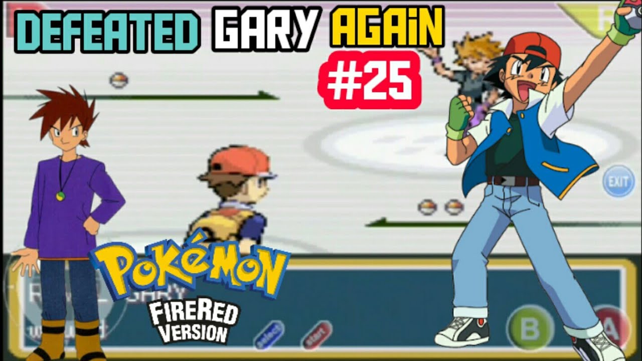 Gary was Defeated again in Pokemon Tower - Pokemon Fire Red | #25 - YouTube