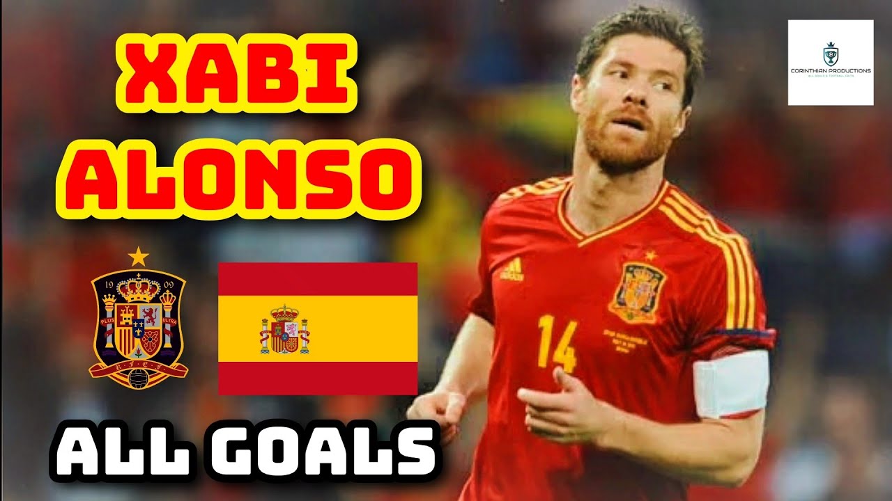 Xabi Alonso | All 16 Goals for Spain - YouTube