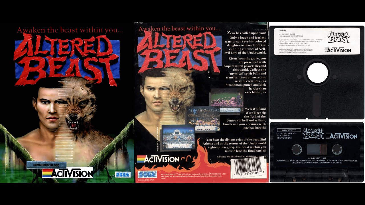Altered Beast (1988, Arcade, Sega Genesis, PC, Commodore 64) Full ...