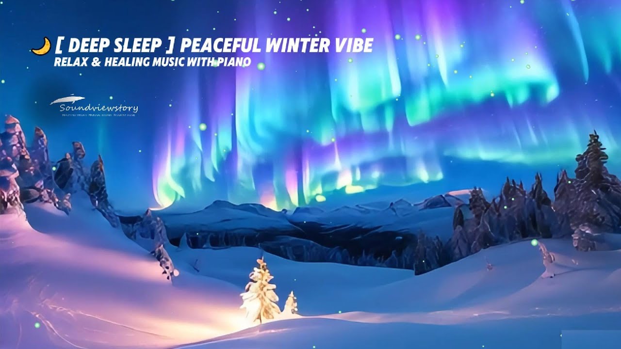 🌙 [Deep Sleep Piano with Winter Scenery] Want Better Sleep? Watch This ...