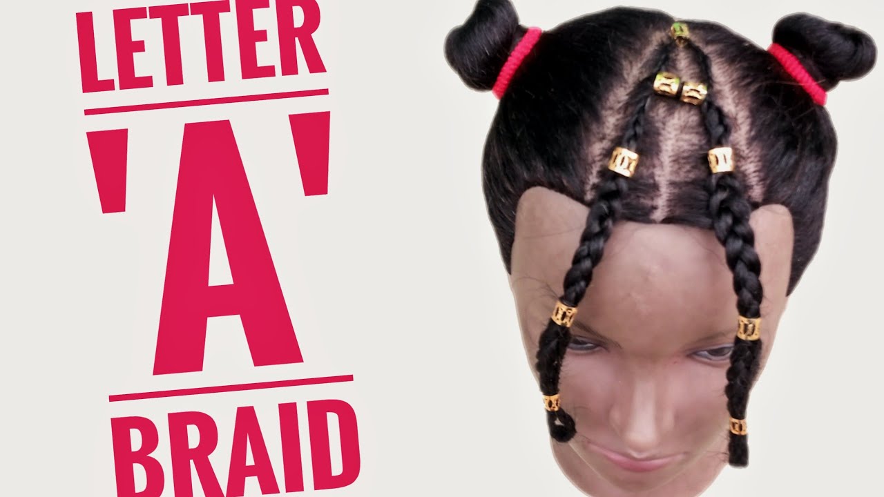 How to braid letters ; Letters A tutorials - YouTube