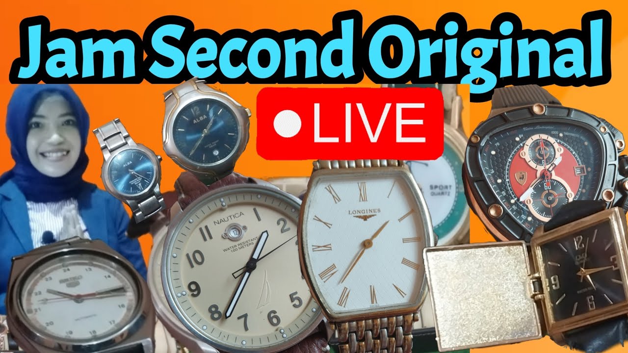 🛑Live Dijual Jam Second Original Vintage Harga Terjangkau - YouTube