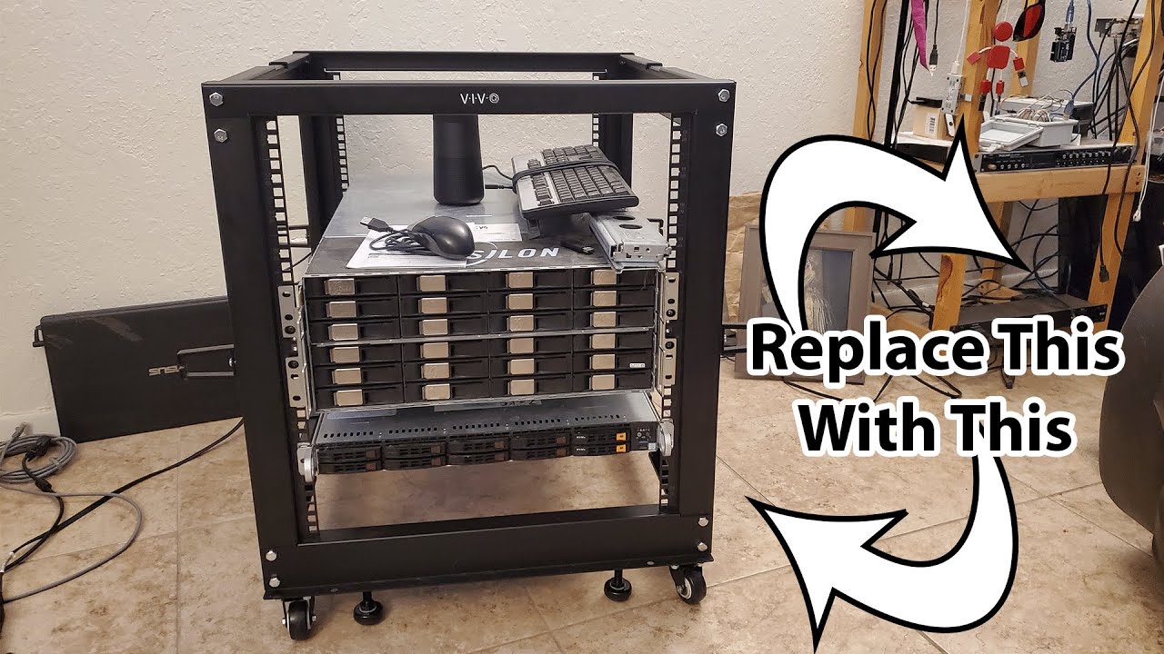 Assembling First Server Rack - Vivo 12U - YouTube