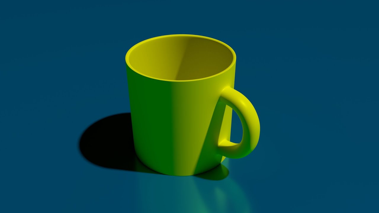 How to Model a Mug / Cup in Maya & Render in Arnold Renderer • Maya ...