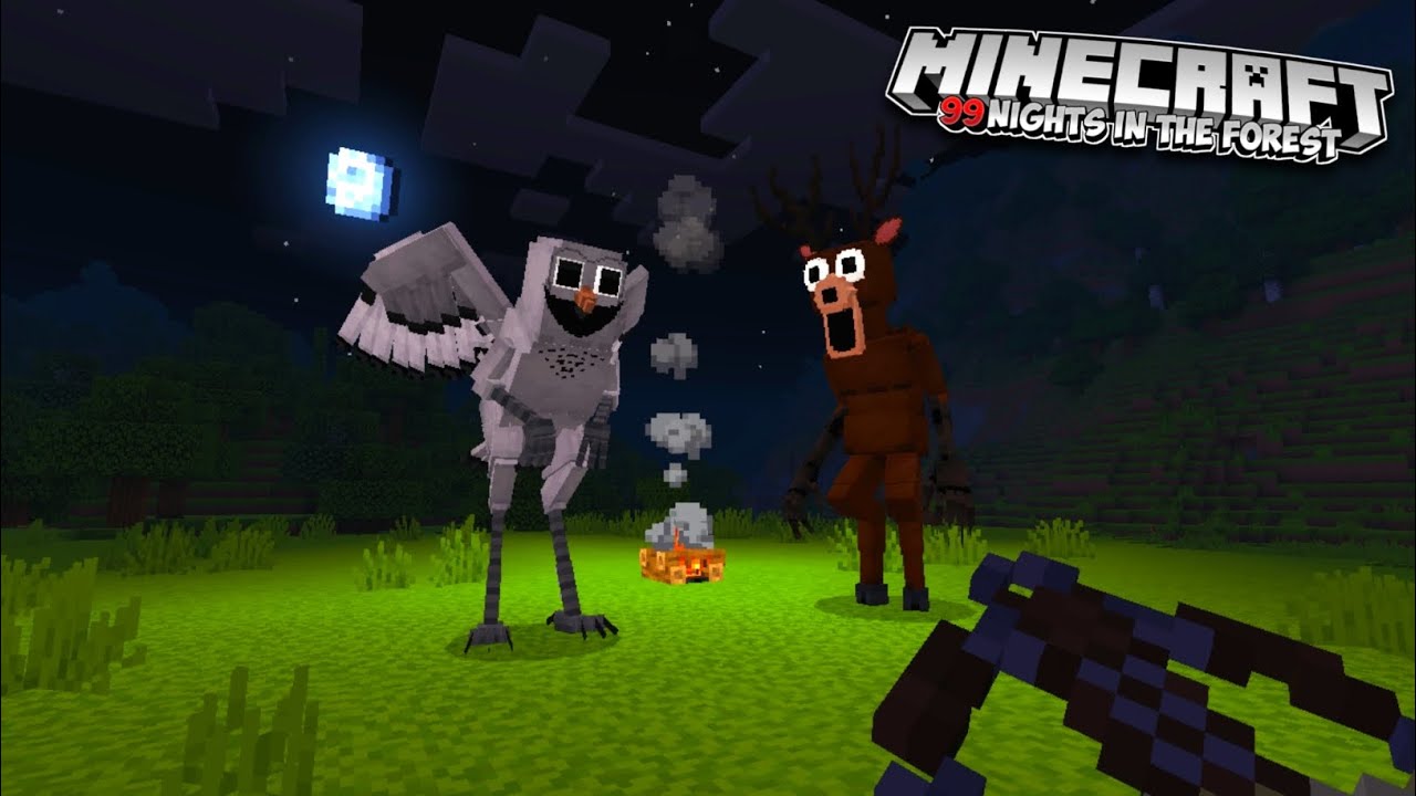 AKU MENEMUKAN MONSTER 99 NIGHT IN THE FOREST DI MINECRAFT!! - YouTube
