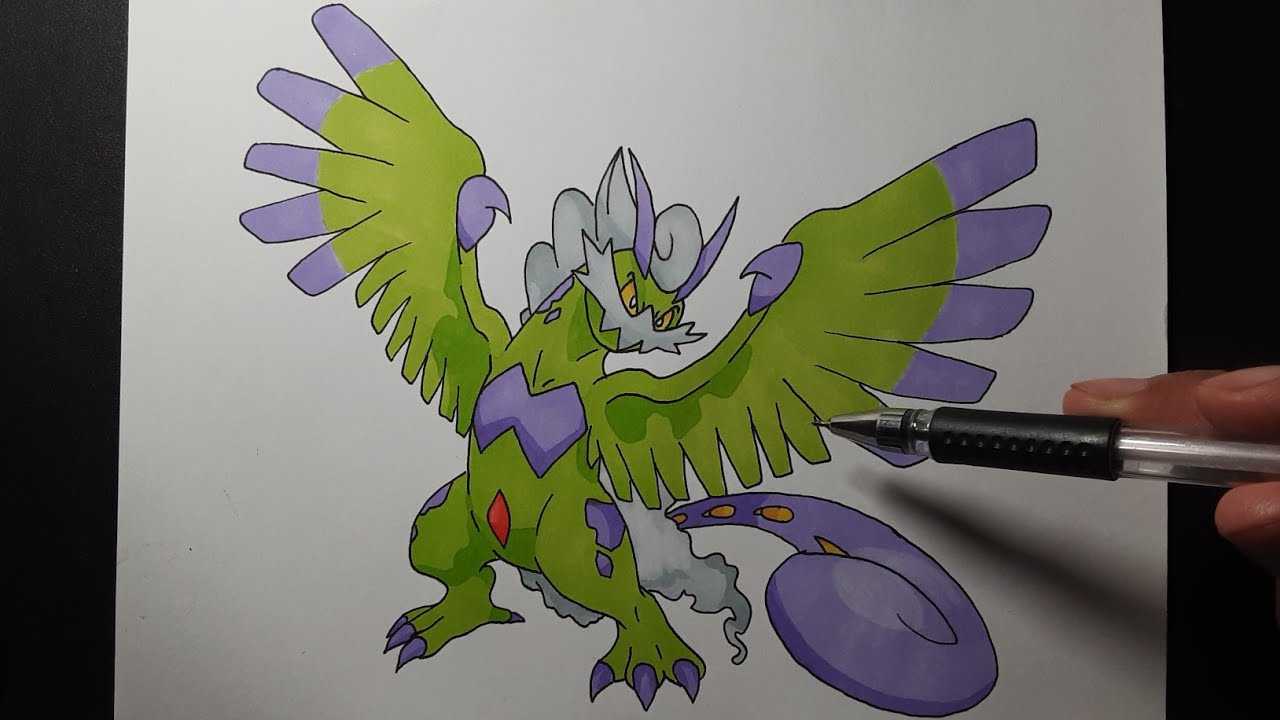 How to draw Therian Tornadus pokemon step by step cách vẽ Tornadus ...