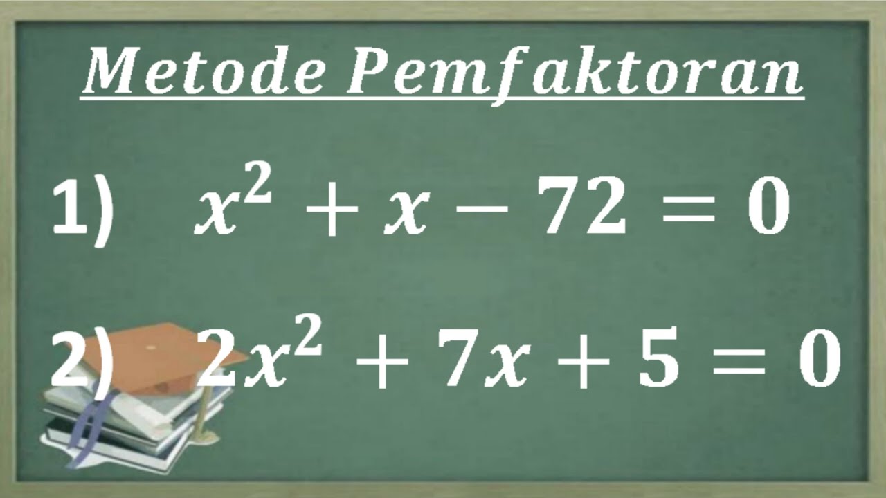 Materi dasar tentang cara pemfaktoran - YouTube