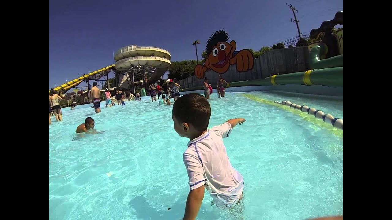 noah sesame place in pool - YouTube