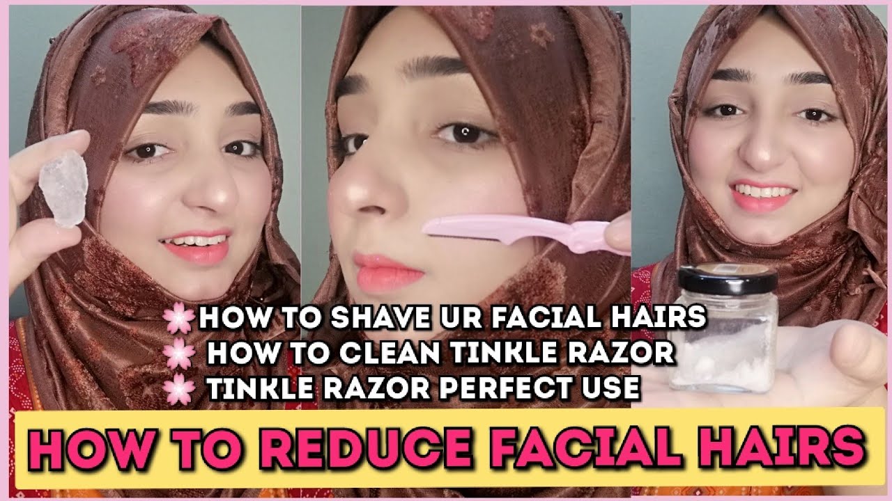 How To Reduce Facial Hairs Naturally! ( How to shave your face with ...