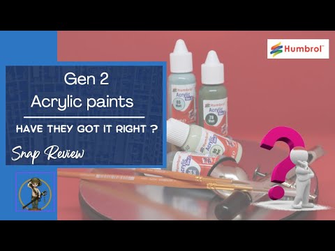 Humbrol Acrylic Gen 2 - Product review - YouTube