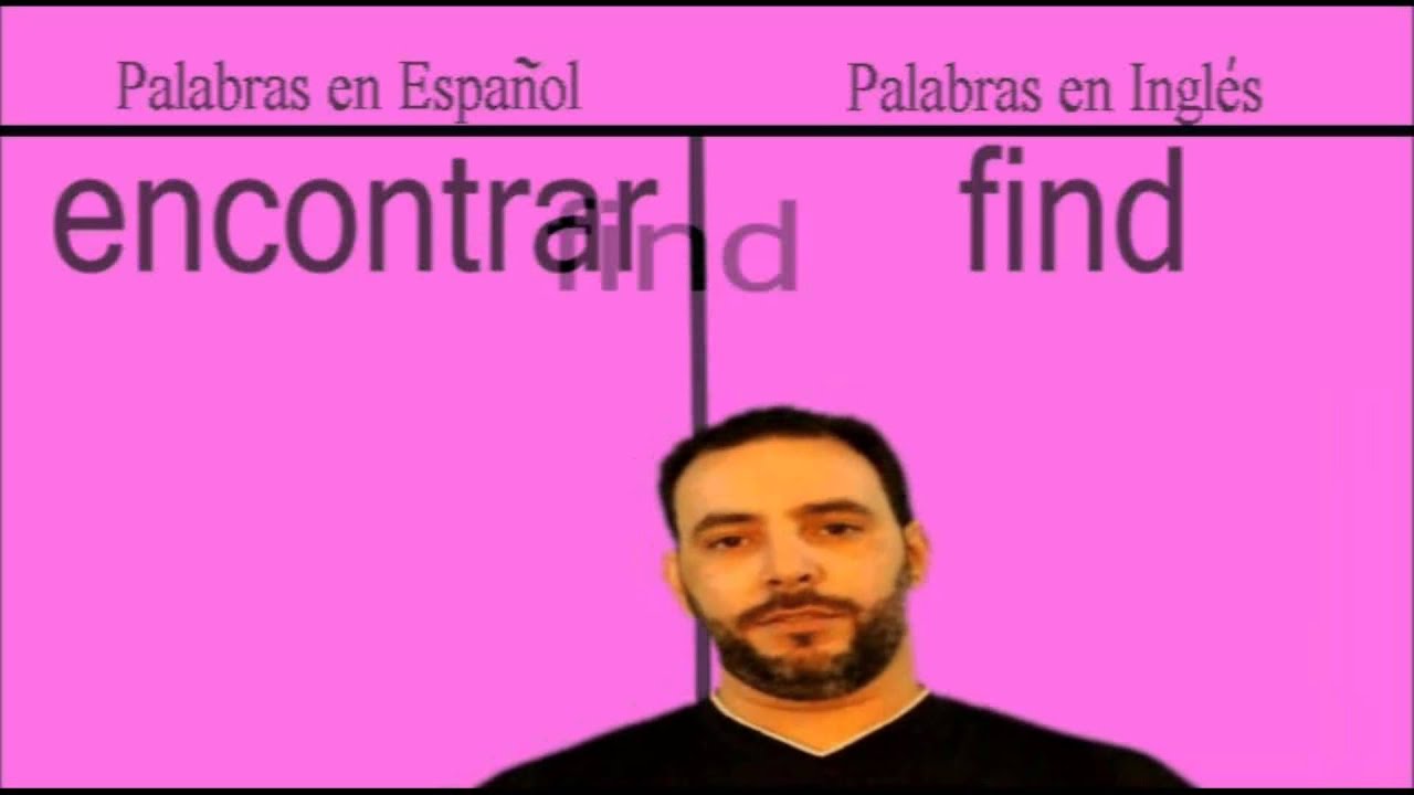 Cómo se dice ( find - encontrar ) en Ingles - YouTube