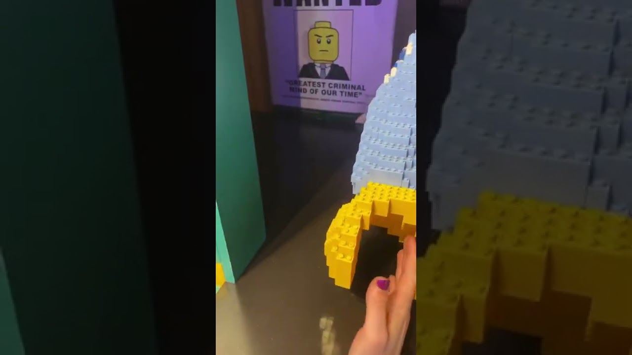 Dabbing the lego man up at the lego store #shorts - YouTube