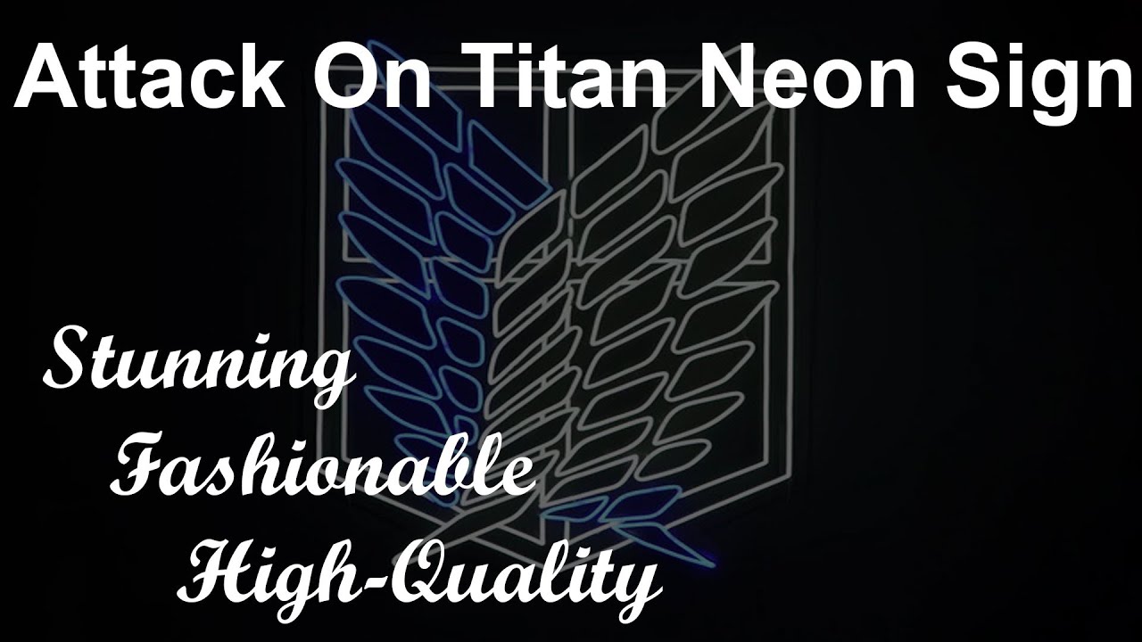 Attack On Titan Neon Sign | Is A Great Decorations In Your Room Space ...