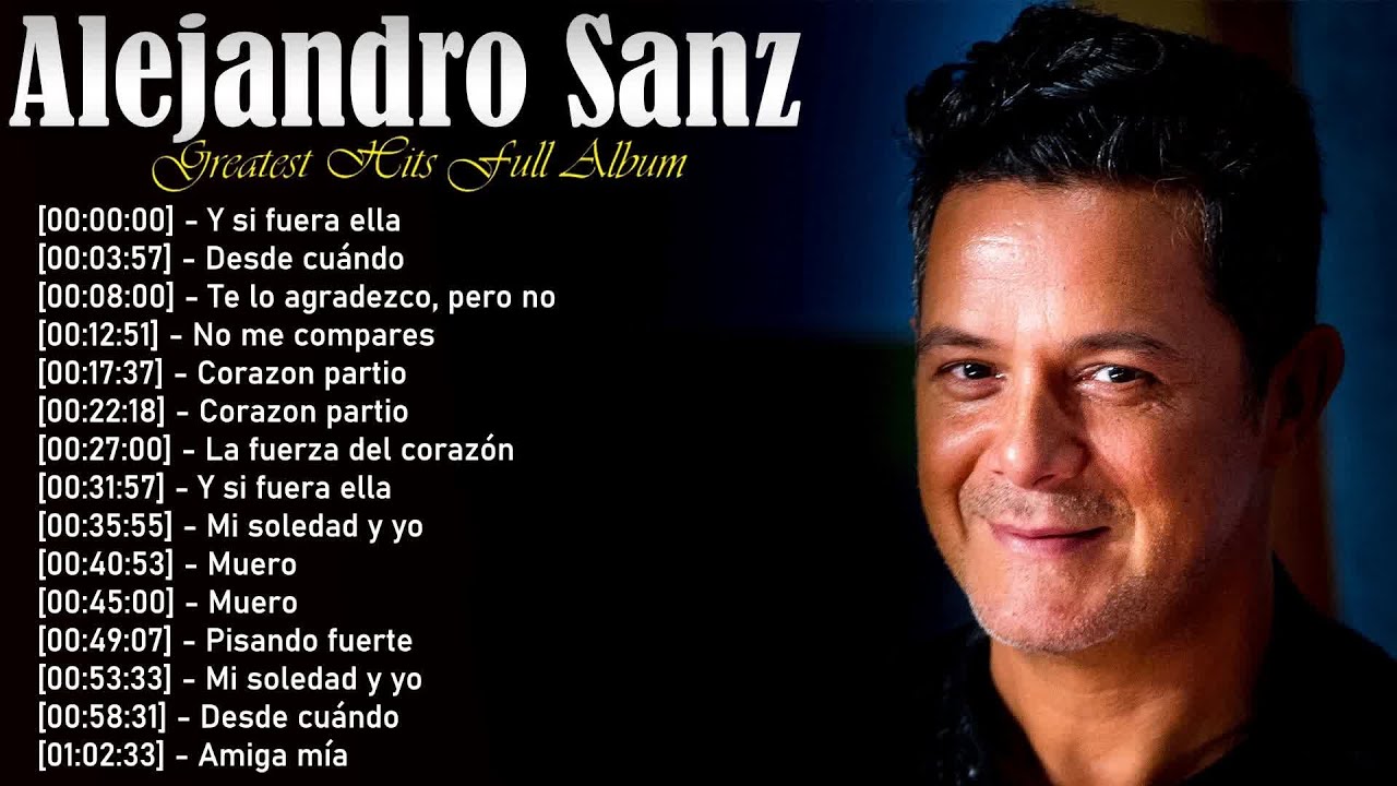 Alejandro Sanz 💘 romantic ballads hug your pain, heal secrets and make ...